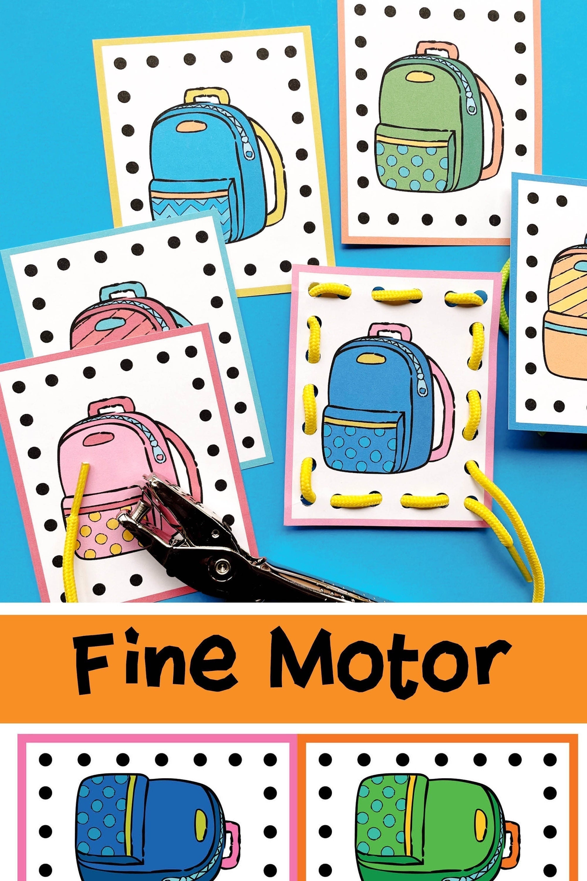 Fine Motor Skills Printables Preschool Activities Hole Punch - Etsy
