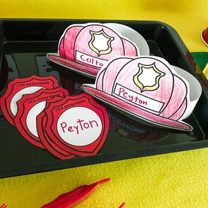 Fire Station Pretend Play Printables, Firefighter Dramatic Play ...