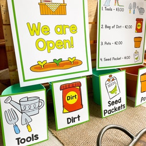 Garden Shop Pretend Play Printables: Toddler Spring Activities (PDF ...