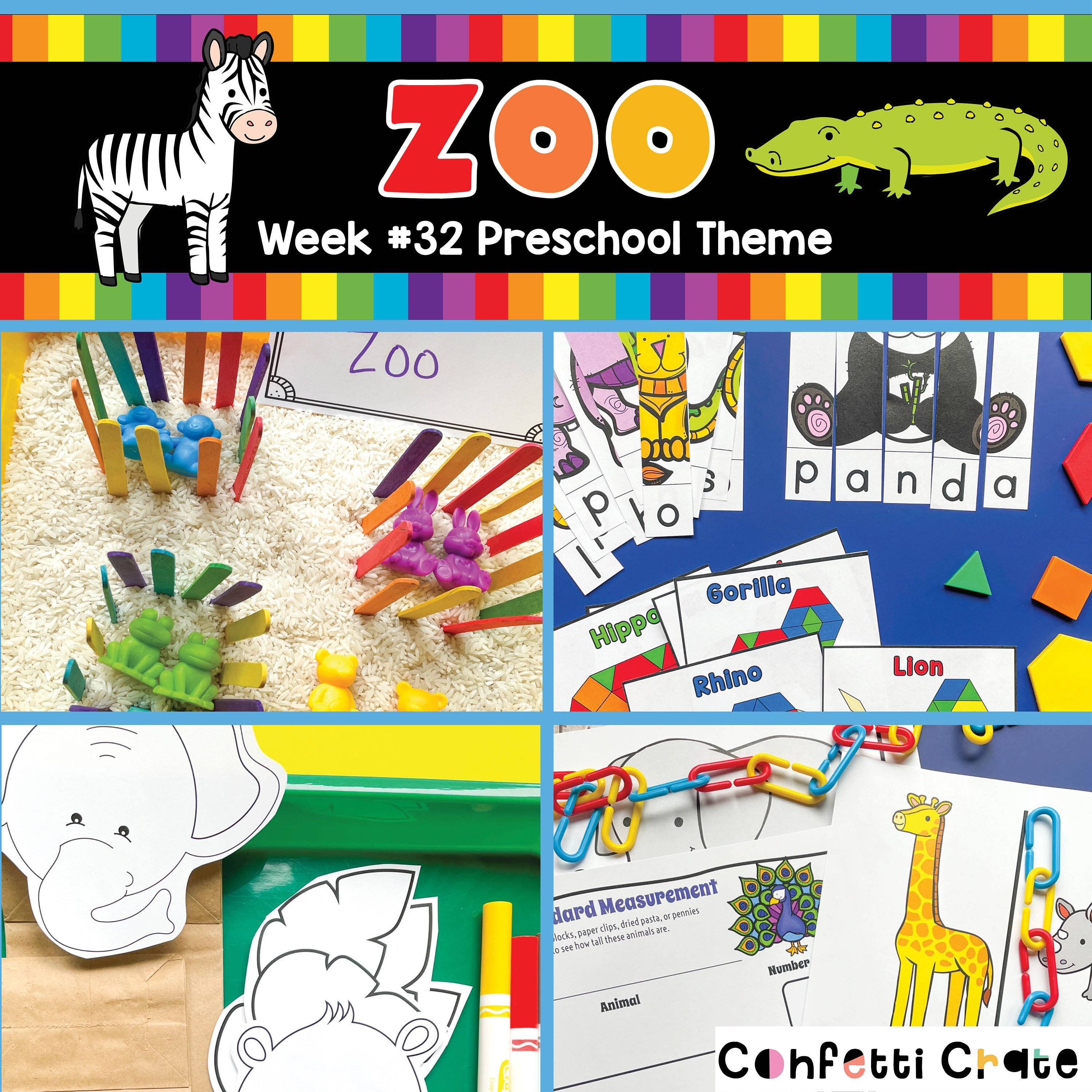 Zoo Preschool Theme Printable Preschool Curriculum - Etsy