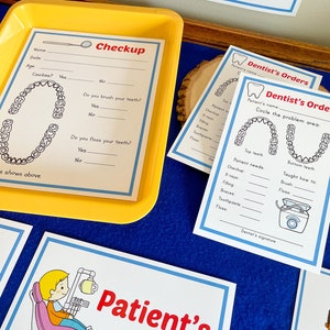 Dentist Pretend Play Printables: Kids Dramatic Play (PDF) - Etsy UK