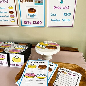 Doughnut Pretend Play Printables, Donut Shop, Donut Dramatic Play ...