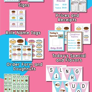 Doughnut Pretend Play Printables, Donut Shop, Donut Dramatic Play ...