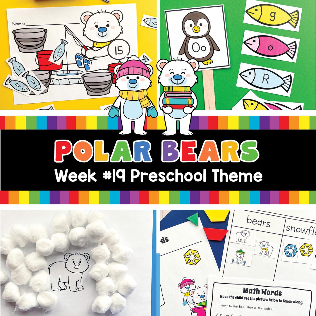 Polar Bears Preschool Curriculum, Preschool Themes, Winter Activities ...