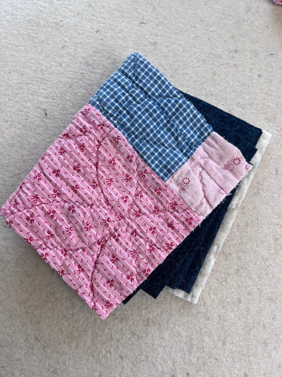 Cutter Patchwork Quilt Felt Wool Journal for Slow Stitch & - Etsy