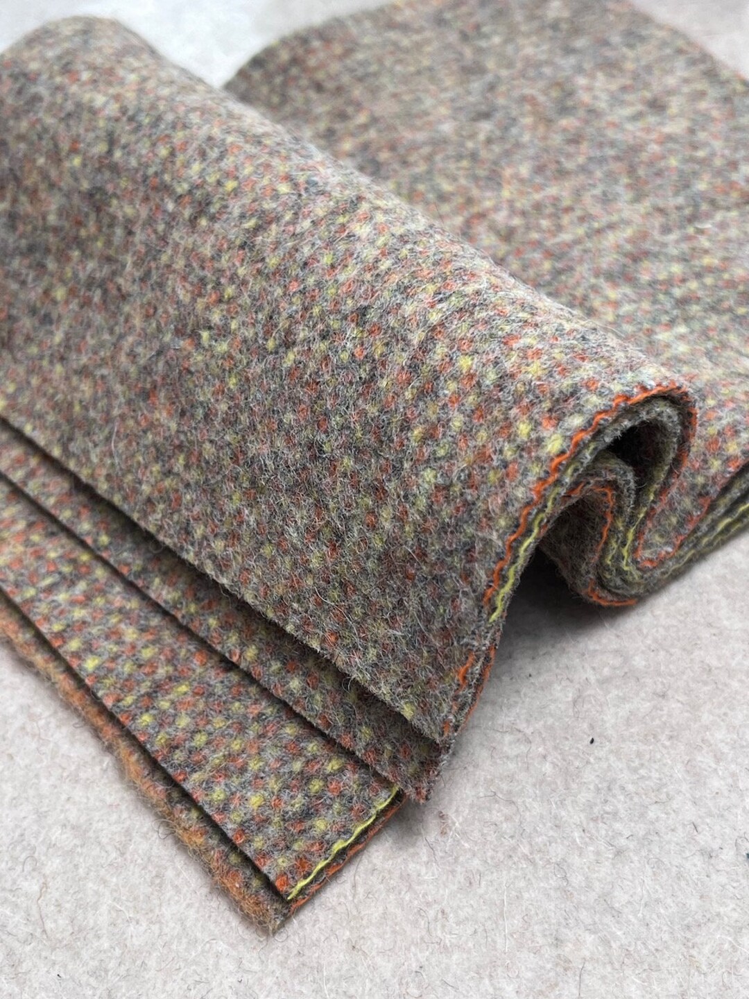 Felted Wool Fall Leaves Slow Stitch Journal Junk Journal Multimedia - Etsy