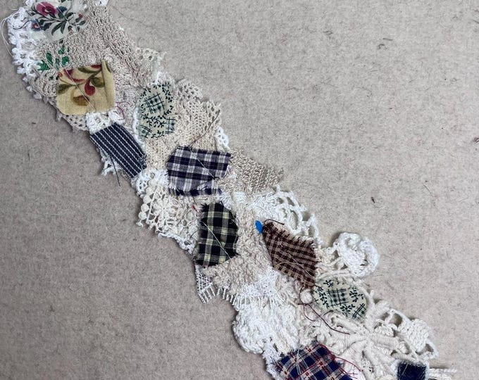 Completed Snippet Roll Crochet W/ Patches Collage Spool Bobbin - Etsy