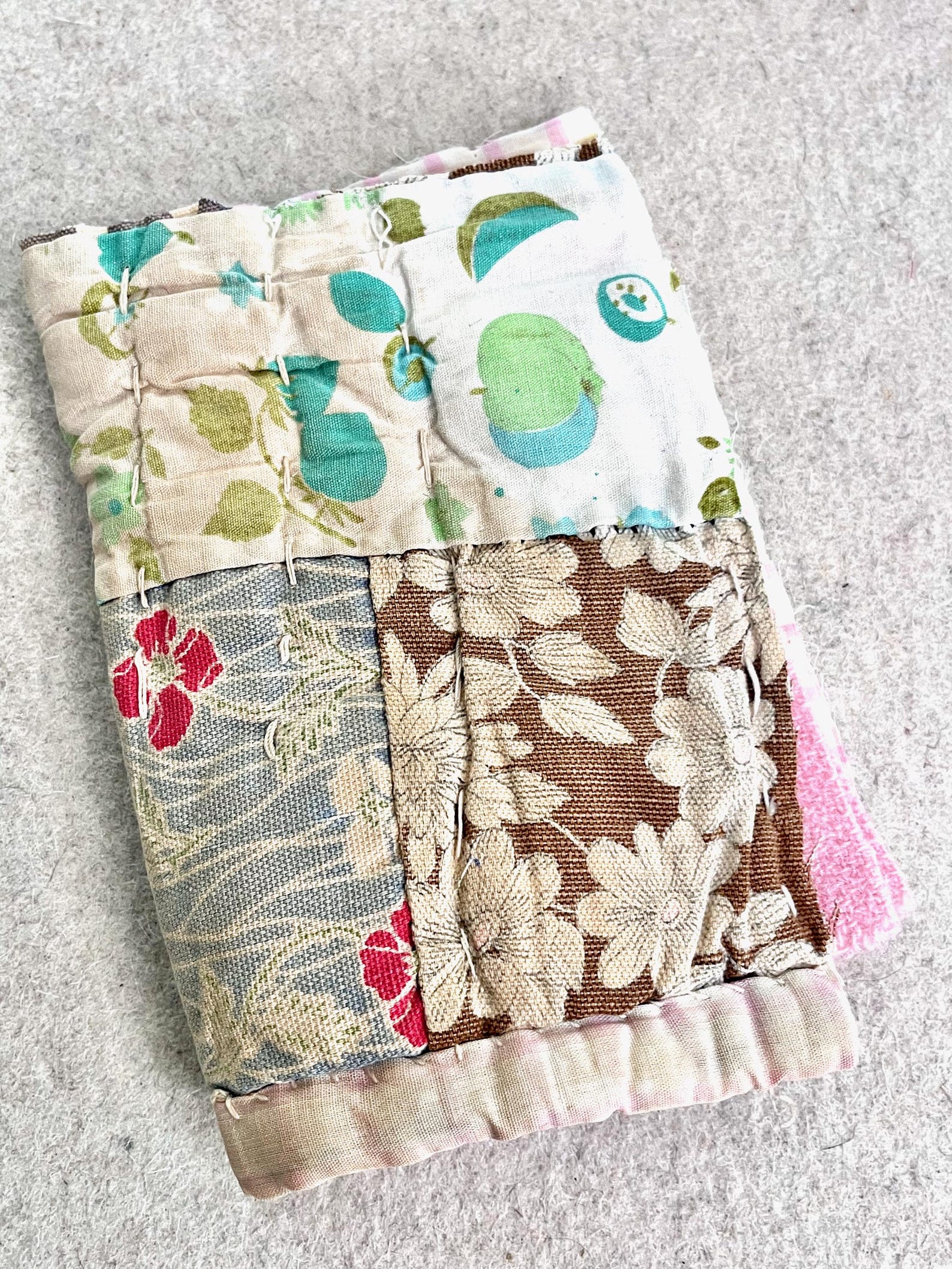 Cutter Quilt Felt Wool Journal for Slow Stitch & Junk Journal Grunge #3 ...