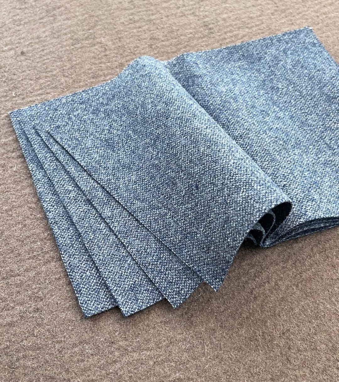 Felted Wool Denim Blue Slow Stitch Journal Junk Journal Multimedia - Etsy