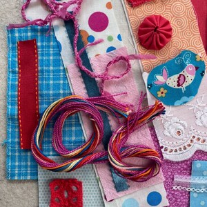 Snippet Spool Bright Birds Slow Stitch Kit Pack Roll Mixed Media ...