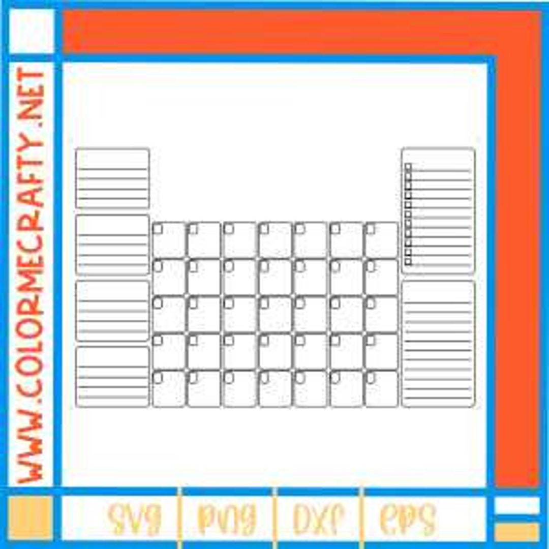 Large Calendar SVG - Etsy