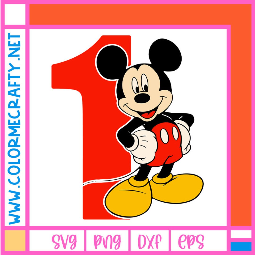 Mickey One SVG - Etsy