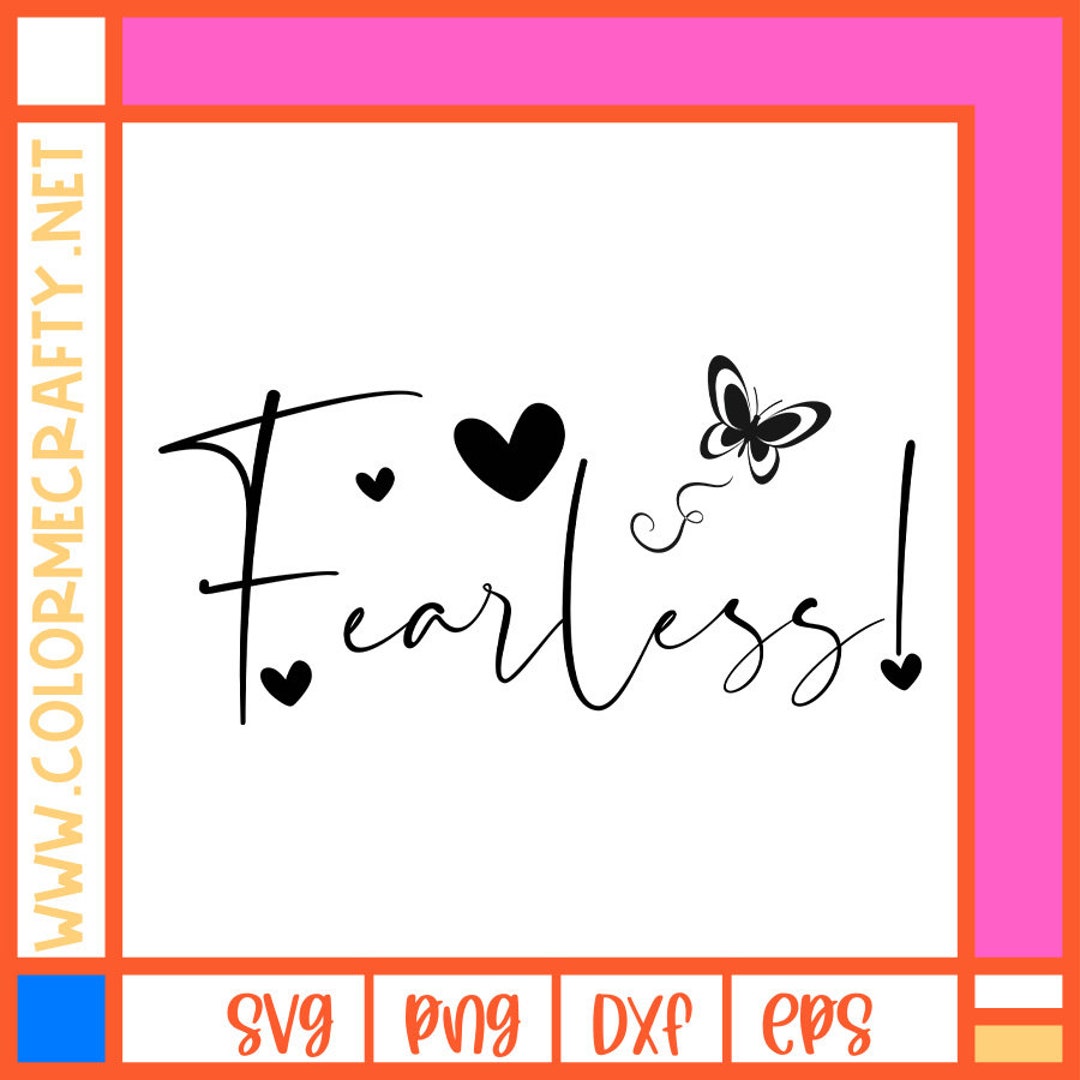 Fearless Wall Art SVG - Etsy