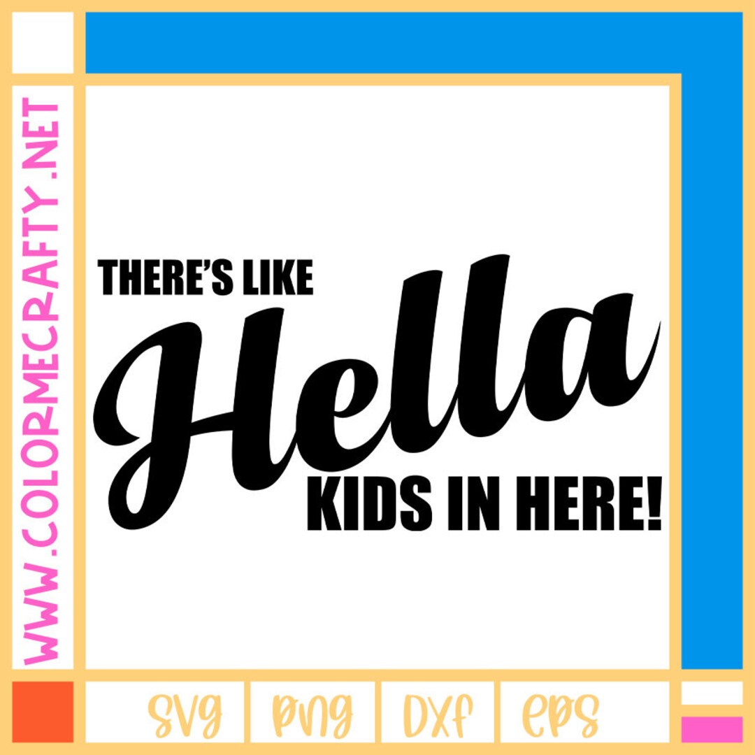 Hella Kids in Here Doormat SVG - Etsy