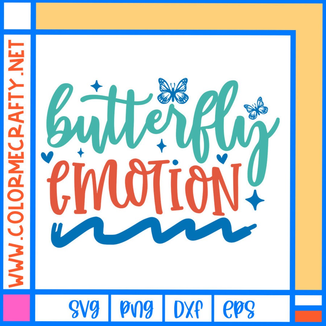 Butterfly Emotion SVG - Etsy