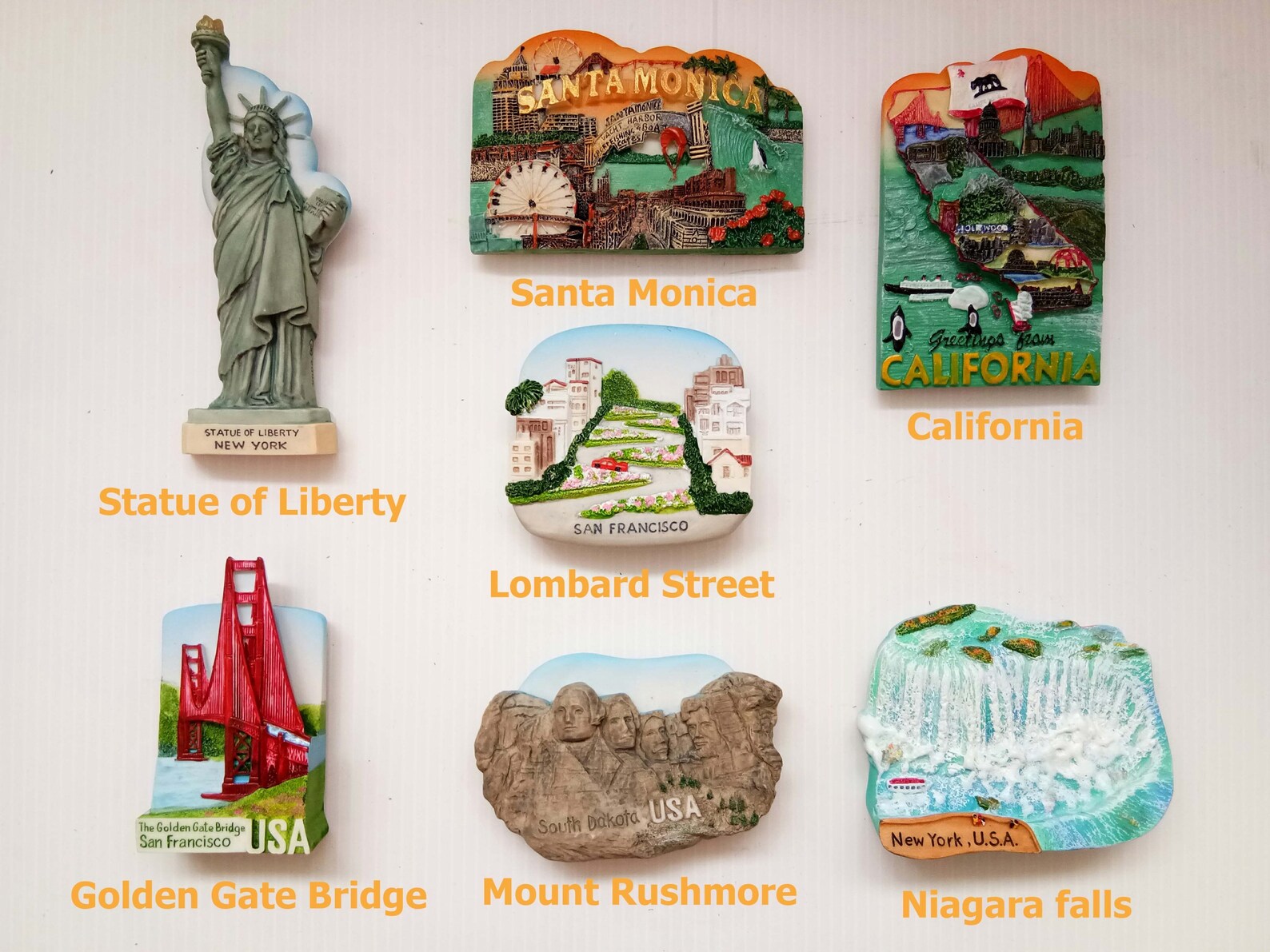 USA Landmark Souvenir Magnet Collection Gift for Refrigerator - Etsy