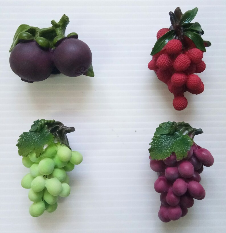 Vibrant and Fun Fruit Models Decor for Your Refrigerator or - Etsy