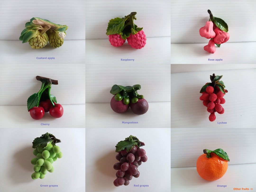 Vibrant and Fun, Fruit Models Decor for Your Refrigerator or Metal ...