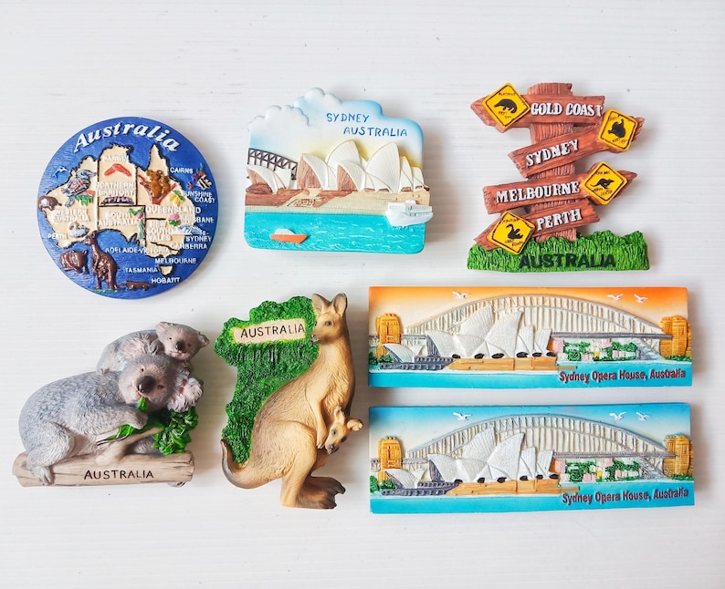 Australia Landmark Souvenir Magnet Collection Gift for Refrigerator - Etsy