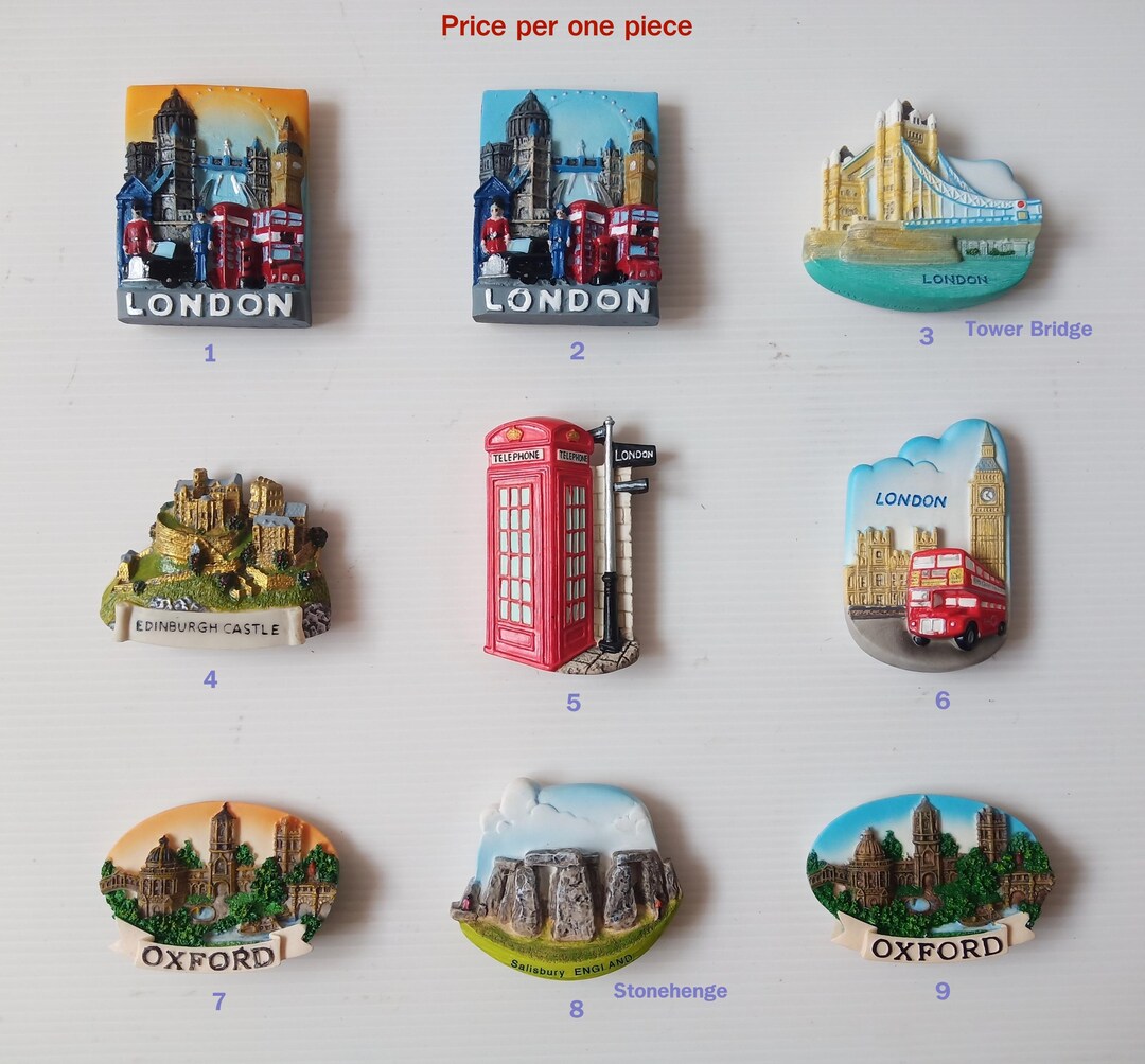 England Landmark Souvenir Magnet Collection Gift for Refrigerator - Etsy