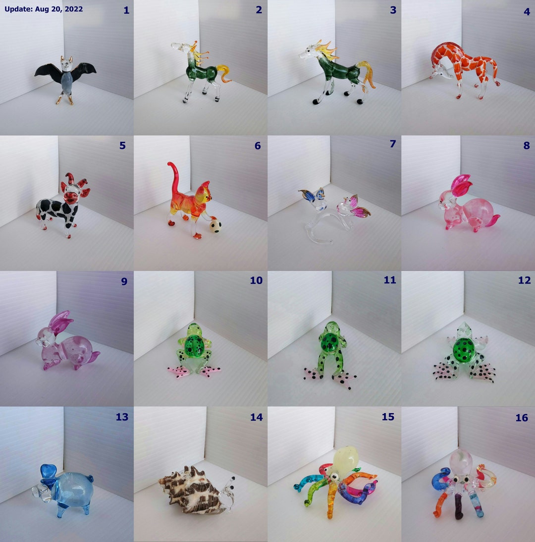 Glass Figurine No.18-1 Perfect Gift and Collectible for Animal Lovers ...