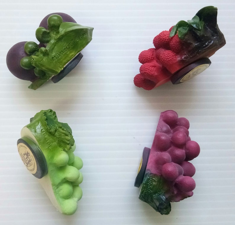 Vibrant and Fun Fruit Models Decor for Your Refrigerator or - Etsy