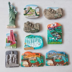 USA Landmark Souvenir Magnet Collection Gift for Refrigerator - Etsy