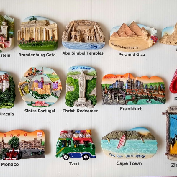 Travel Magnets - Etsy