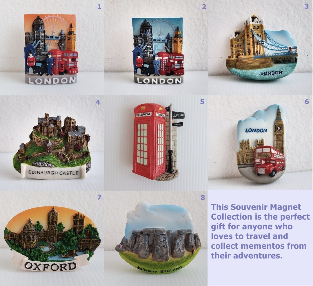 England Landmark Souvenir Magnet Collection Gift for Refrigerator - Etsy UK