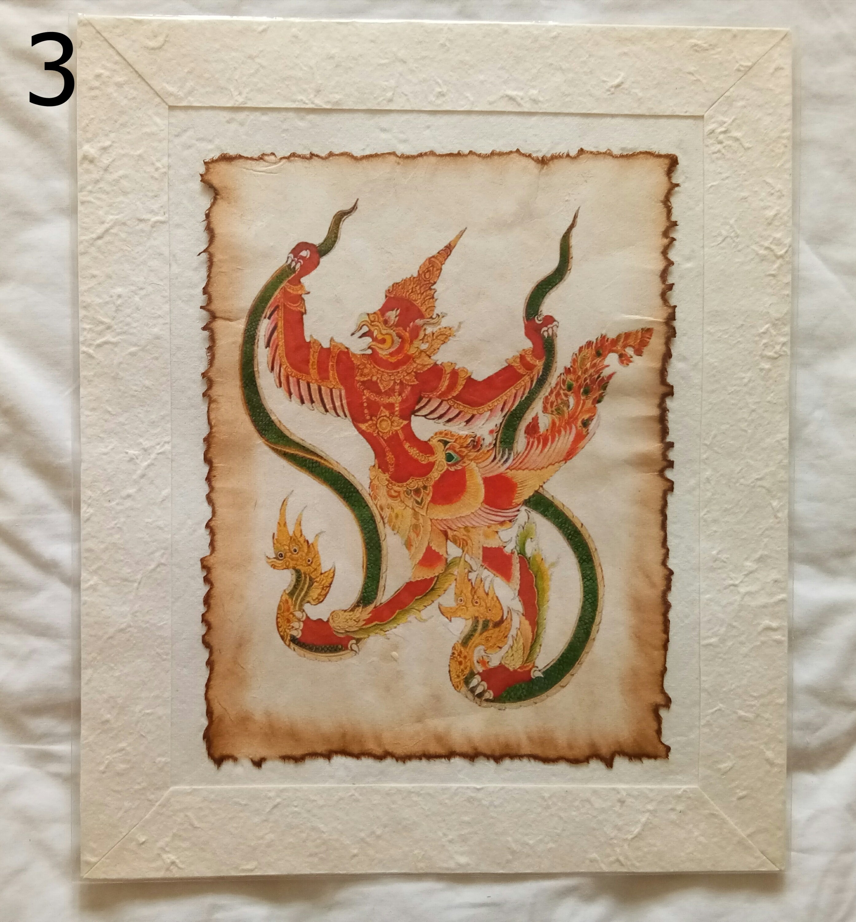 Traditional Thai Art Buddha Garuda Fish Dragon Thai Fight | Etsy