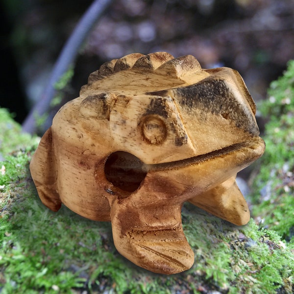 Wooden Frog - Etsy