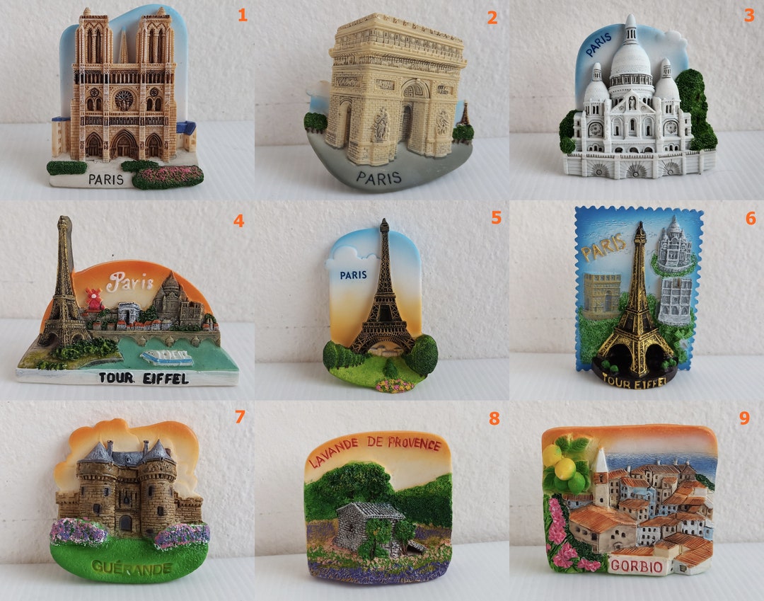 France Landmark Souvenir Magnet Collection Gift for Refrigerator - Etsy