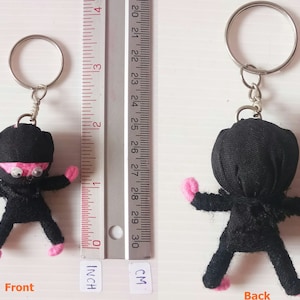 Unique Voodoo Doll Keychain Handmade With Love for Bags and Keys 7 - Etsy