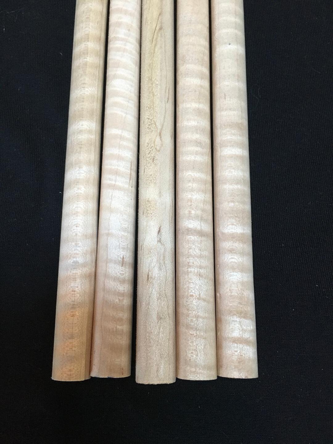 1/4 Dia Curly Maple Dowels - Etsy