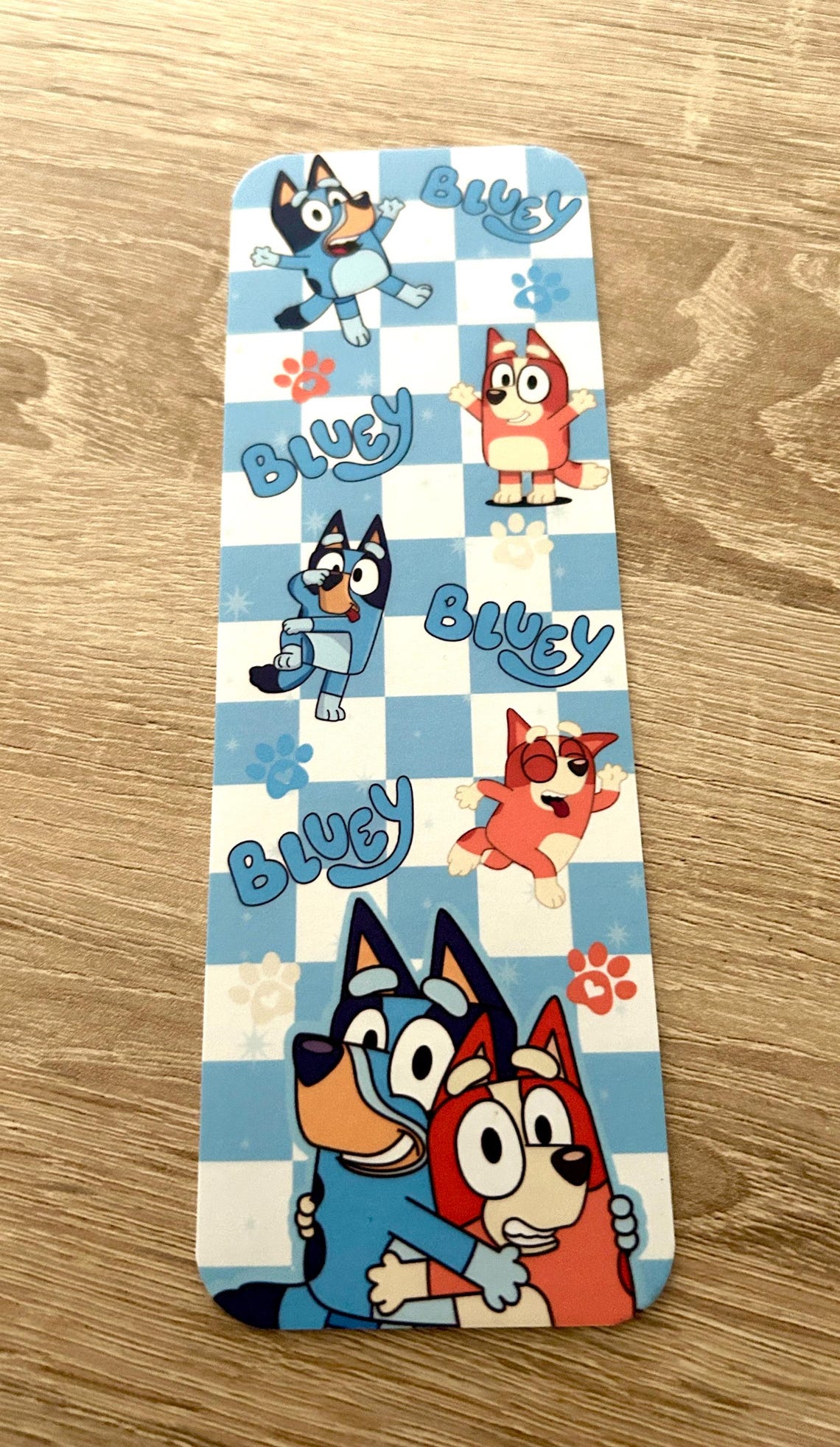 Colourful Bluey Themed Bookmark. Page Marker. Bluey Bookmark Gift Set ...