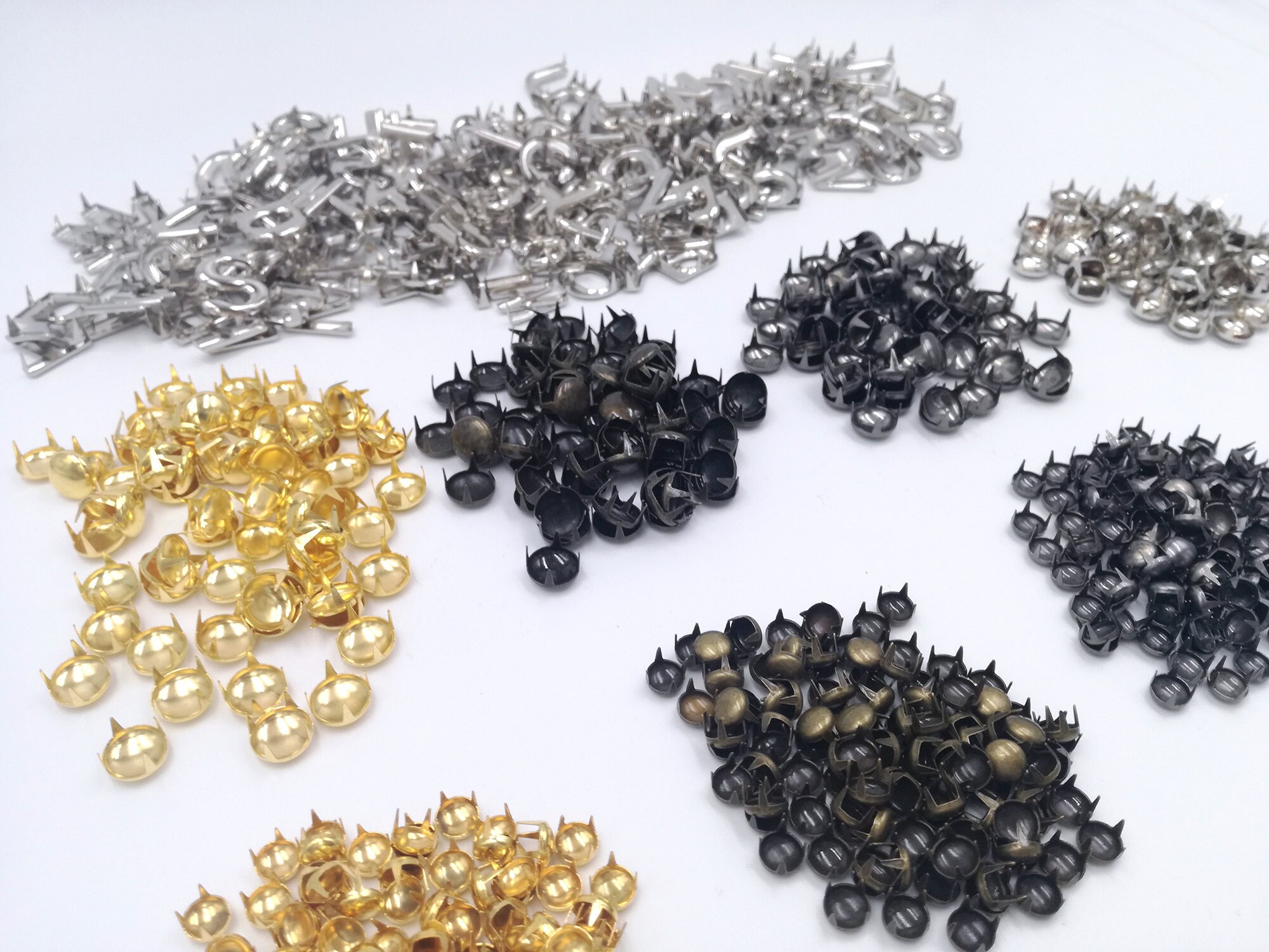 Huge Claw Stud Rivet Mix Pyramid Round Letters Metal 3 Mm 6 - Etsy