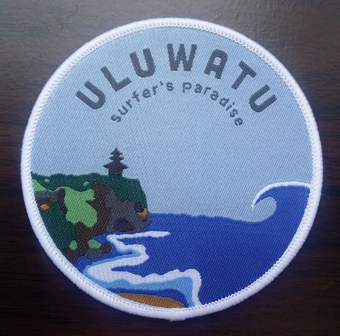 Uluwatu Bali Surfing Surf Beach Woven Patch Iron On - Etsy