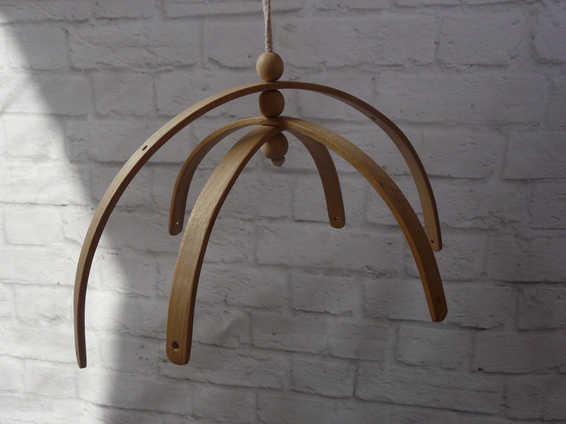 Maple Wooden Baby Mobilenursery Deco Cot Mobile Wood Mobile | Etsy