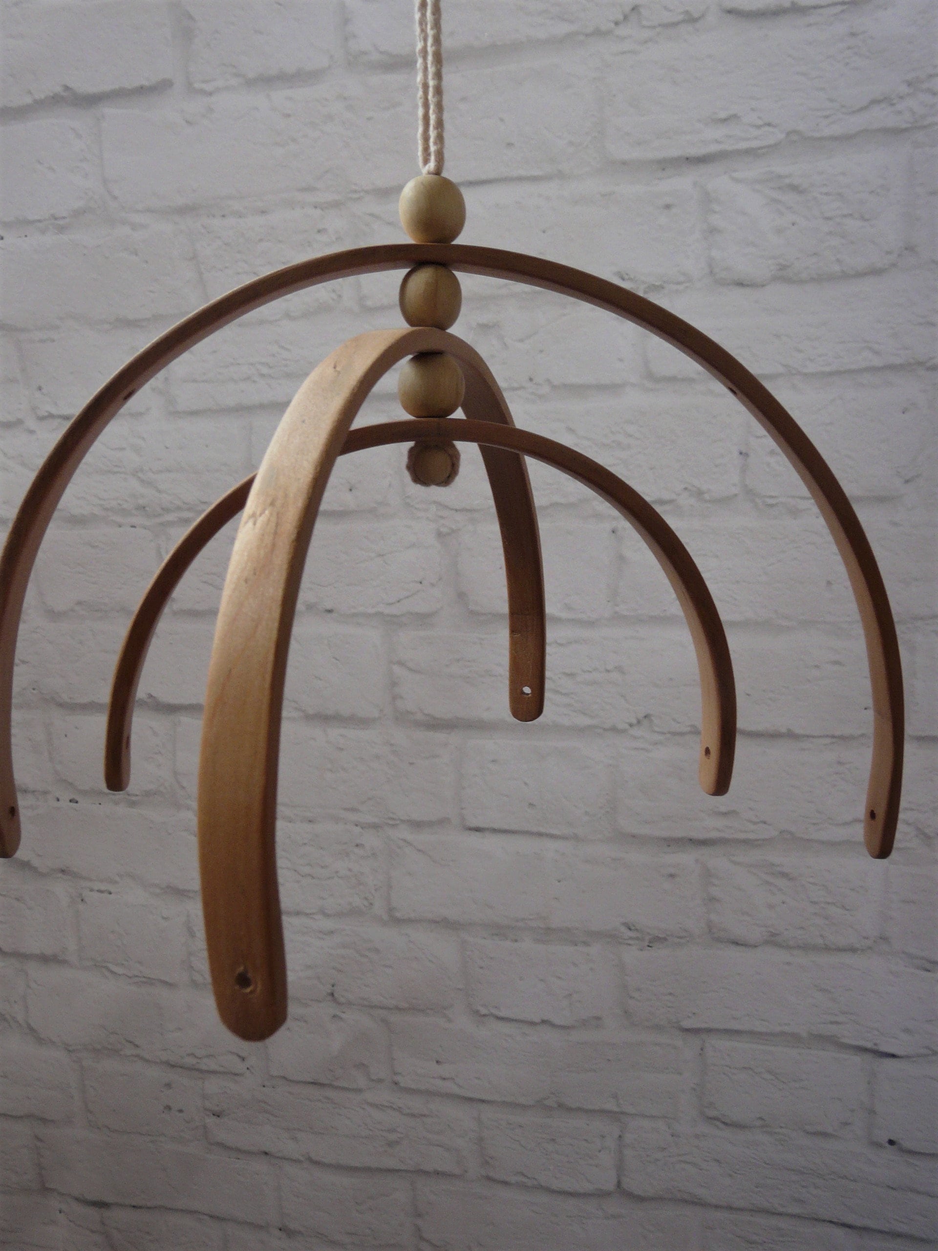 Alder Arcs Wooden Baby Mobile Hanger Nursery Decor Crib Base DIY ...