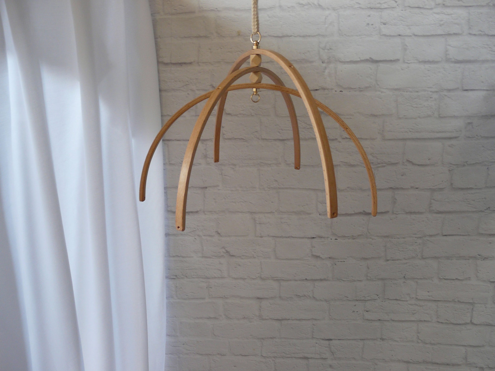 Arcs Wooden Mobile, Hanger Mobile, Frame Mobile, Nursery Decor, Crib ...