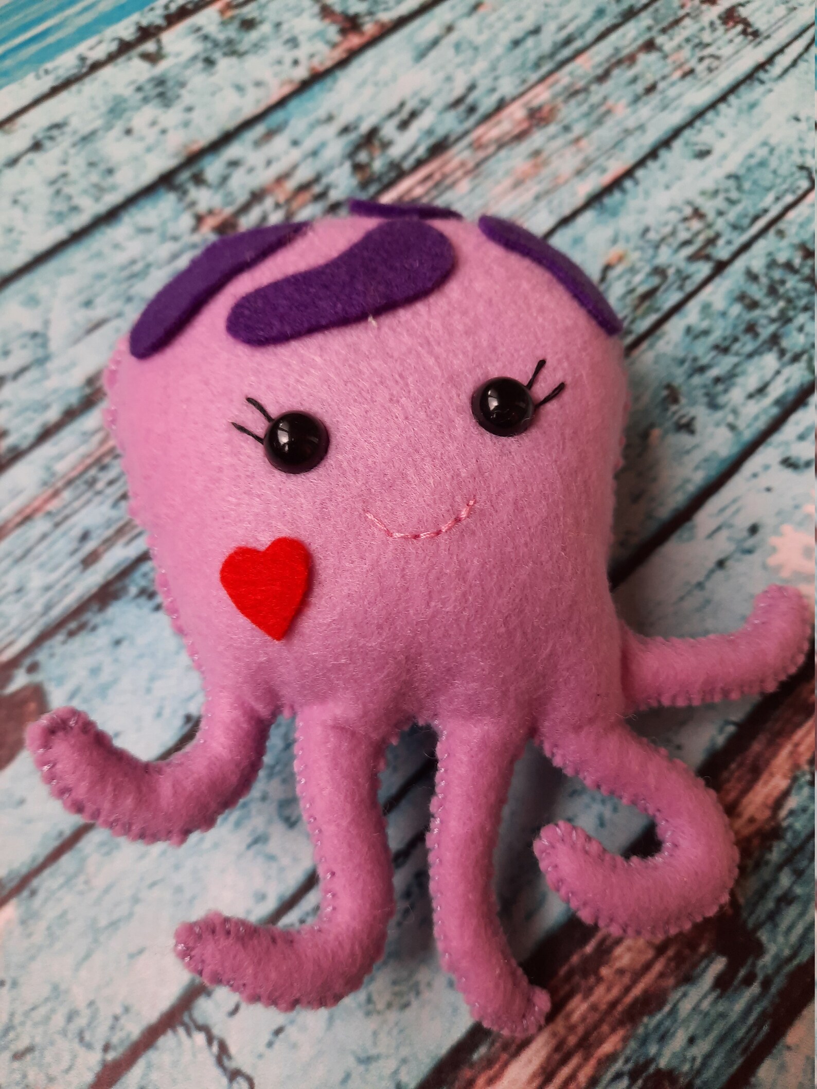 Octopus PDF Felt Sewing Pattern Easy Ornaments Baby Mobile - Etsy