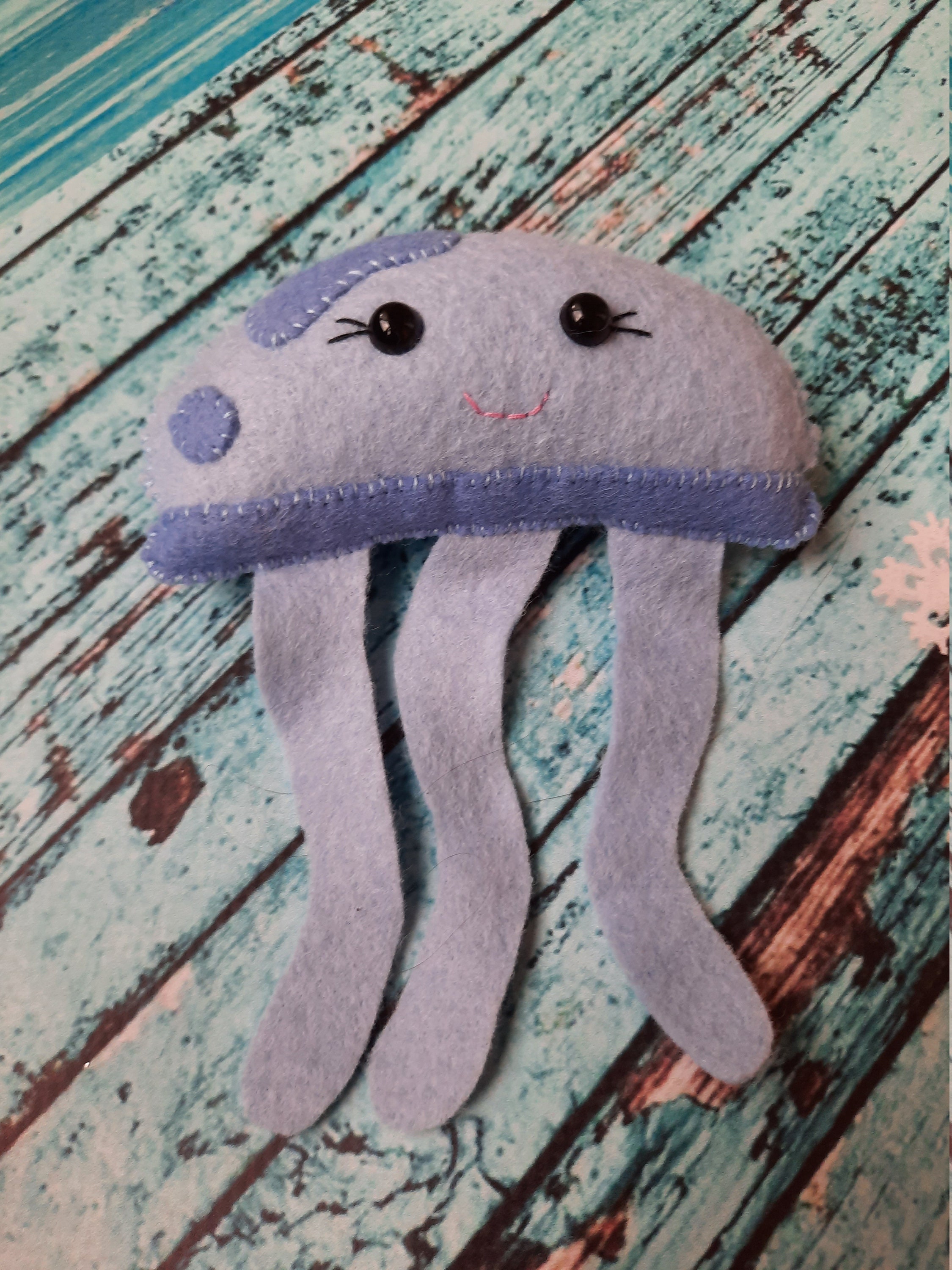 Jellyfish Felt PDF Sewing Pattern Easy Ornaments Baby Mobile Toys Under ...