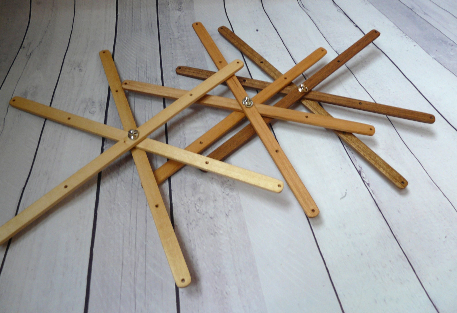 Wooden Mobile Hanger Nursery Oak Decor Mobile Crib Base DIY Natural ...