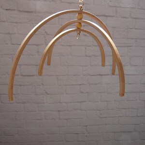 Arcs Wooden Mobile, Hanger Mobile, Frame Mobile, Nursery Decor, Crib ...