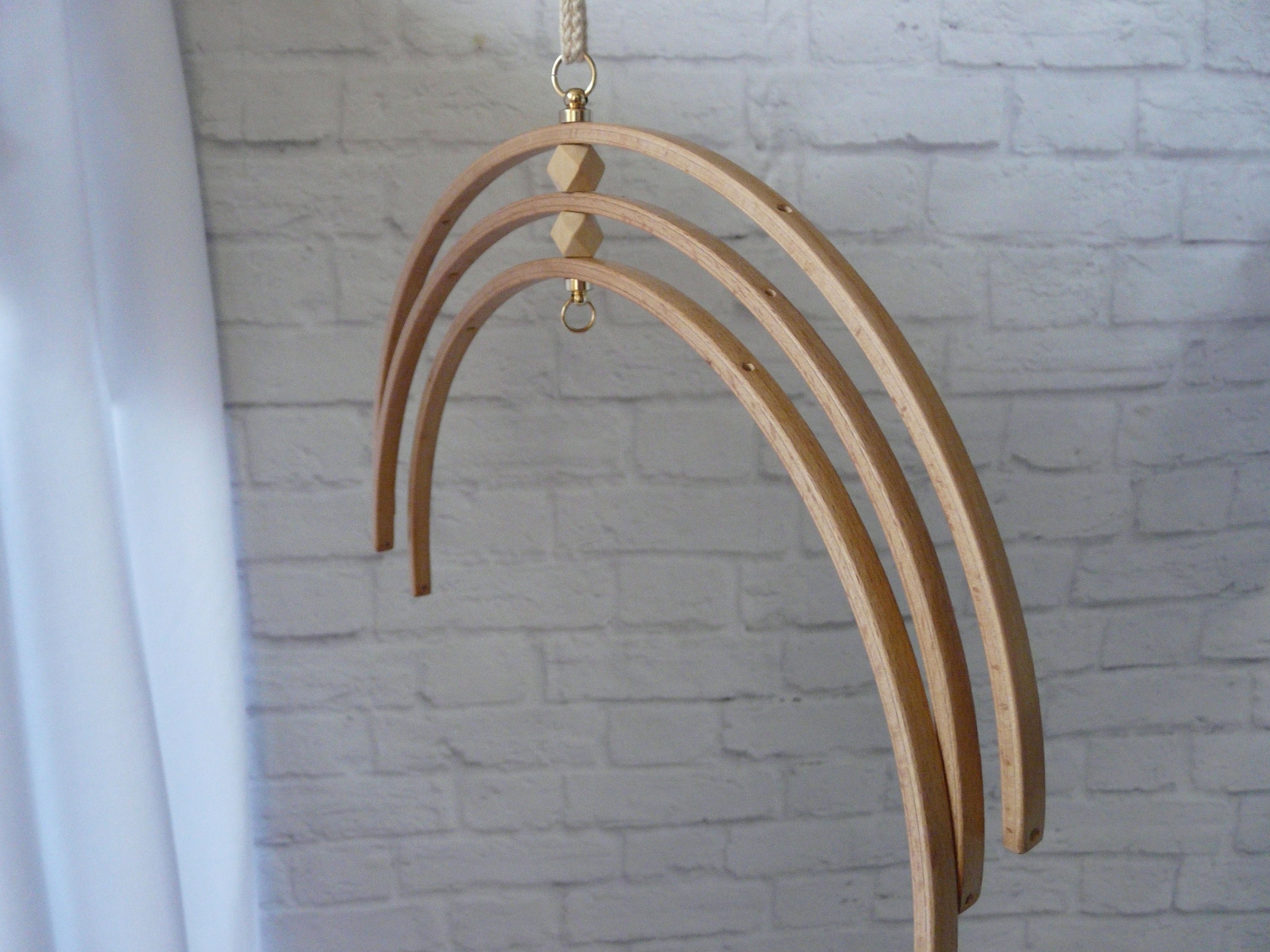 Arcs Wooden Mobile, Hanger Mobile, Frame Mobile, Nursery Decor, Crib ...