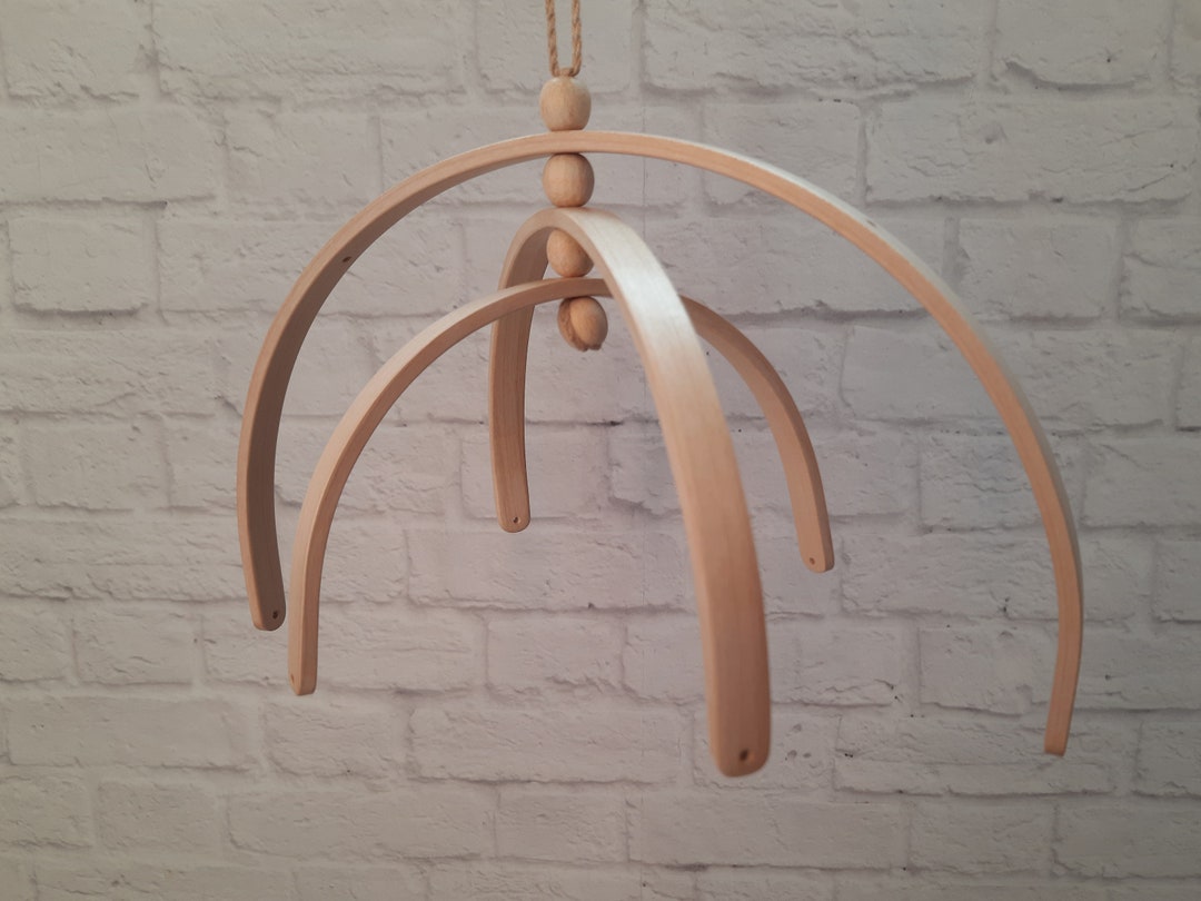 Maple Baby Wooden Mobile, Wooden Maple Mobile, Maple Nursery Mobile ...