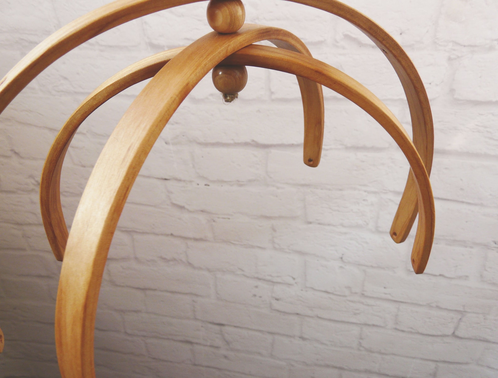 Alder Wooden Mobile Hanger Nursery Decor Mobile Crib Base DIY Natural ...