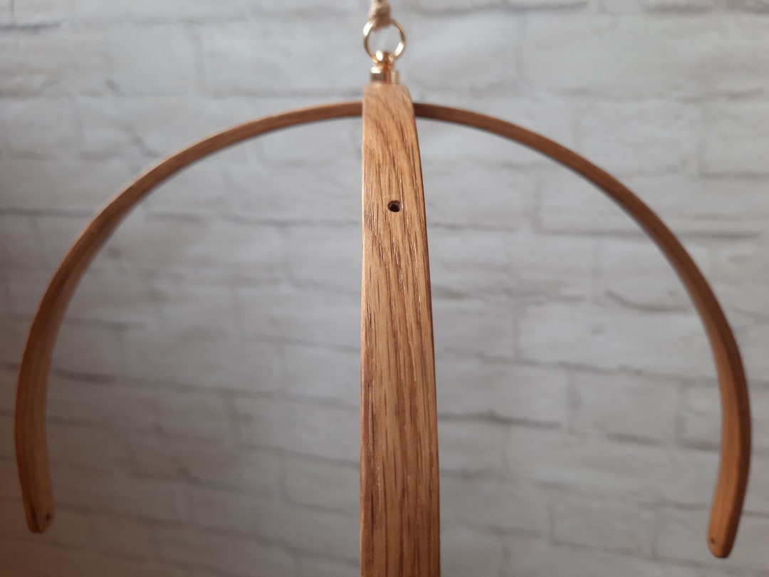 Oak Wooden Baby Mobile Hanger DIY Kit Baby Mobile Crib Base DIY Natural ...