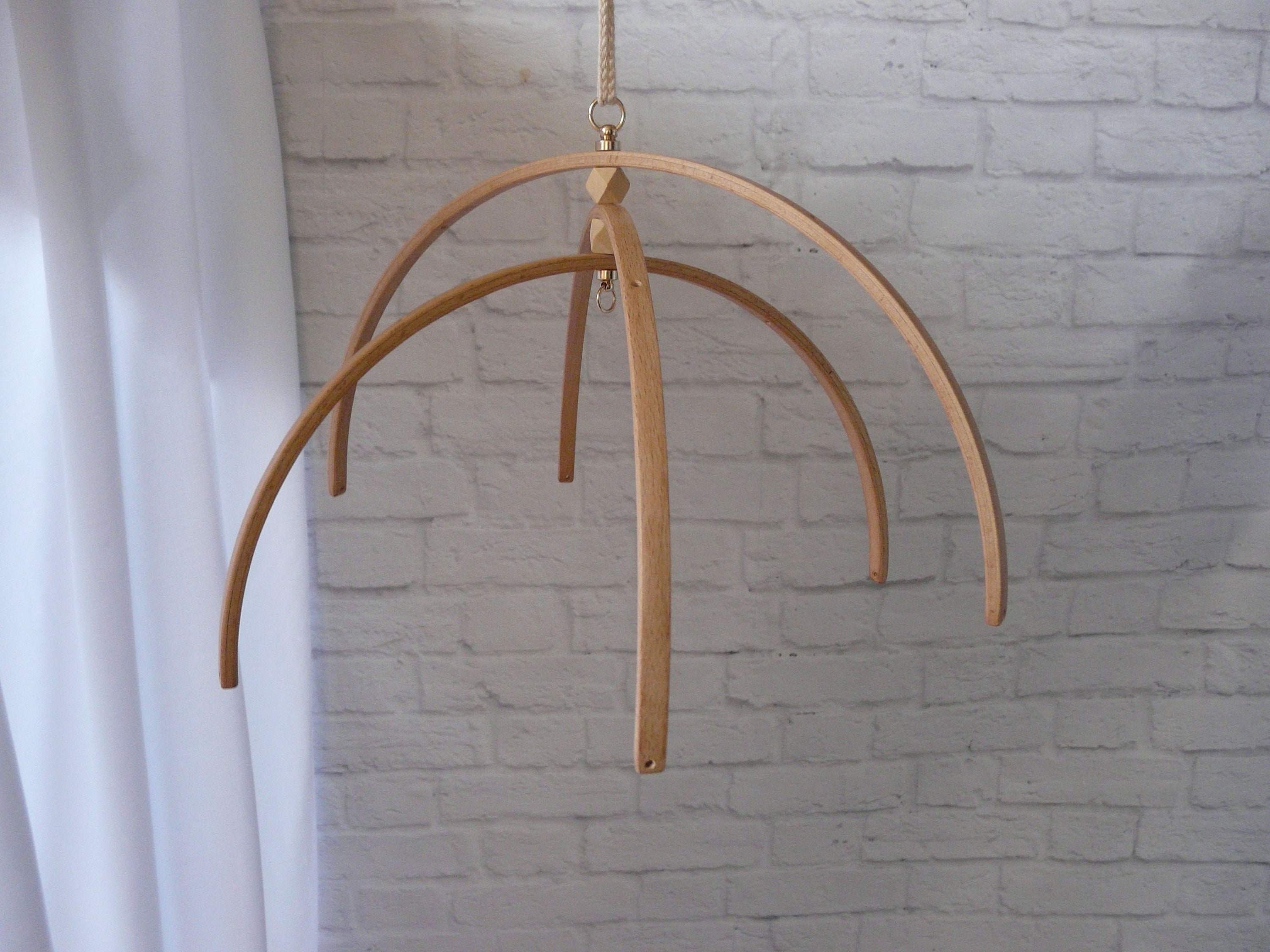 Arcs Wooden Mobile, Hanger Mobile, Frame Mobile, Nursery Decor, Crib ...
