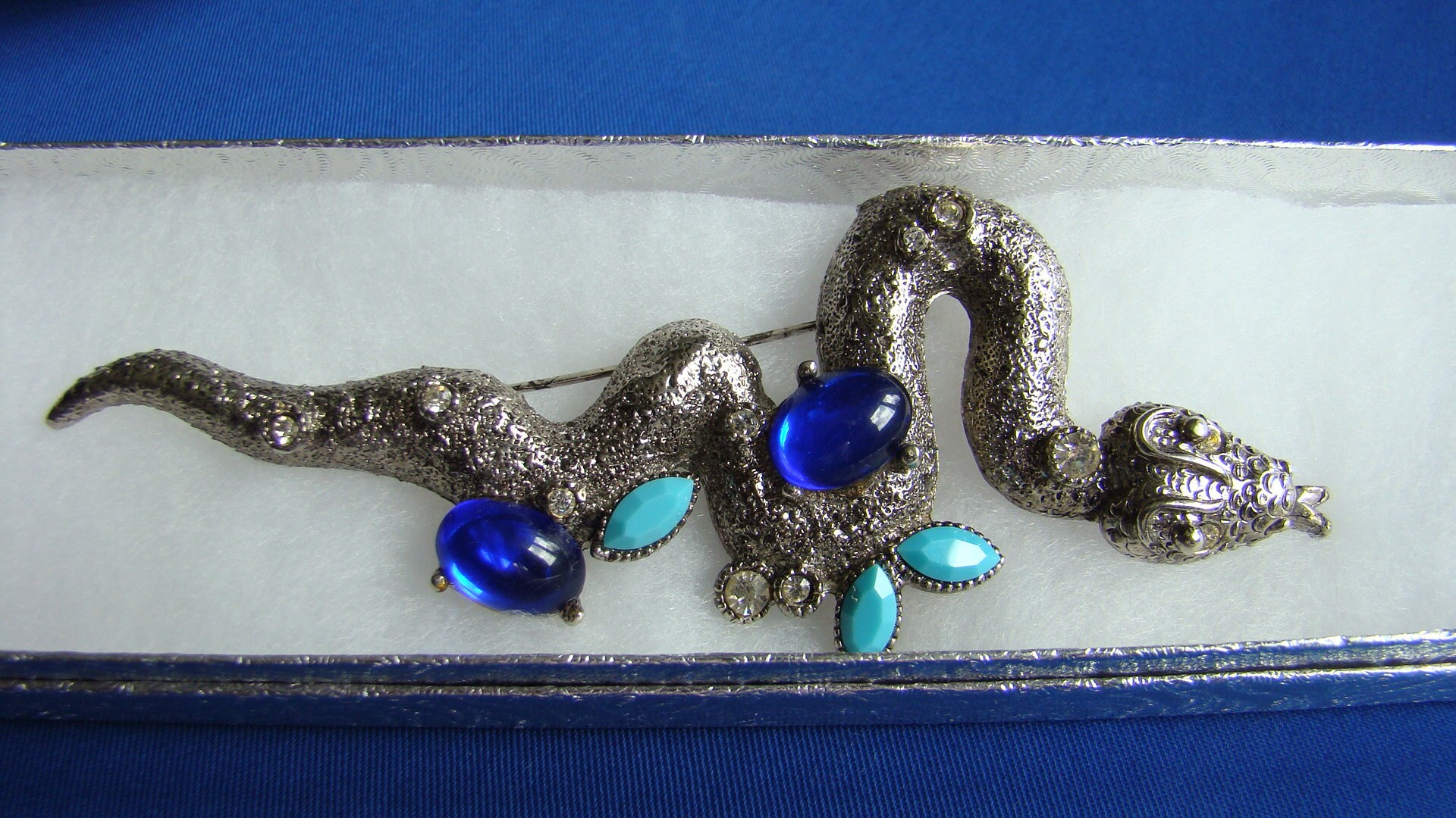 Vintage 1970's Serpent Brooch Statement Piece - 5 Inches (13cms ) Long ...